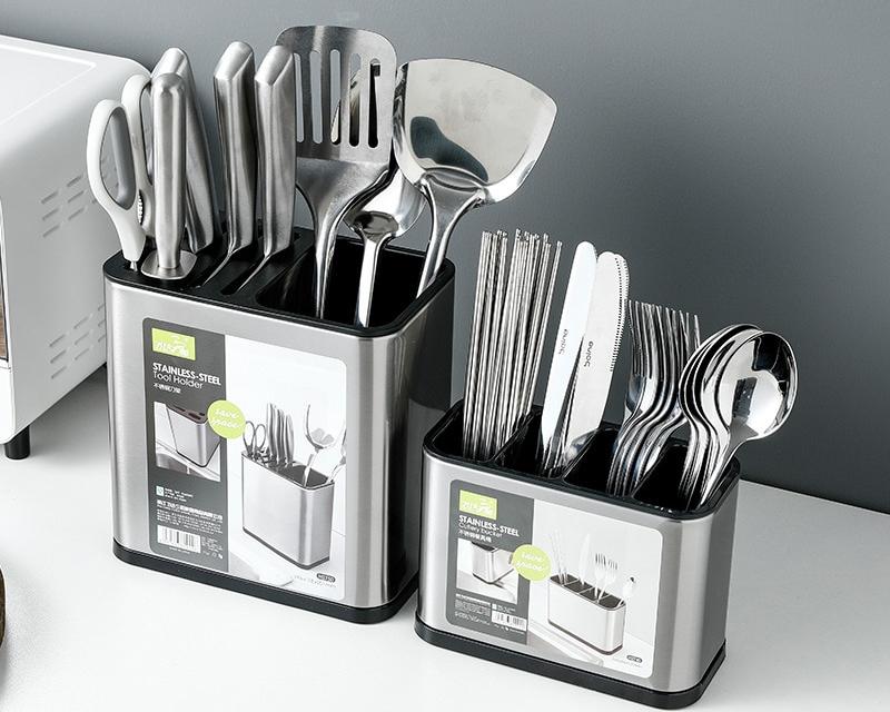 Knief Holder Tube Spoon Storage Box Rack